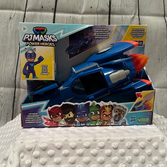 Hasbro | Toys | New Pj Masks Power Heros Catboy Cat Racer Vroomerang ...